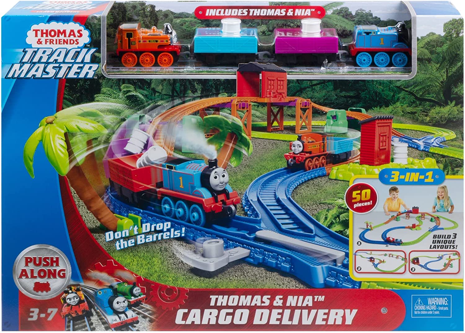 Thomas and Friends Trackmaster Thomas & Nia Cargo Delivery Playset ...
